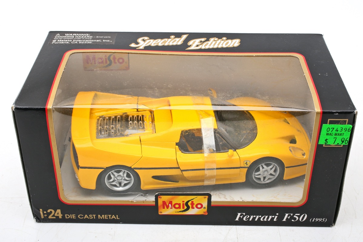 Maisto Ferrari F50 Yellow 1995-Special Edition Die-cast 1:24 Car++MINT ...